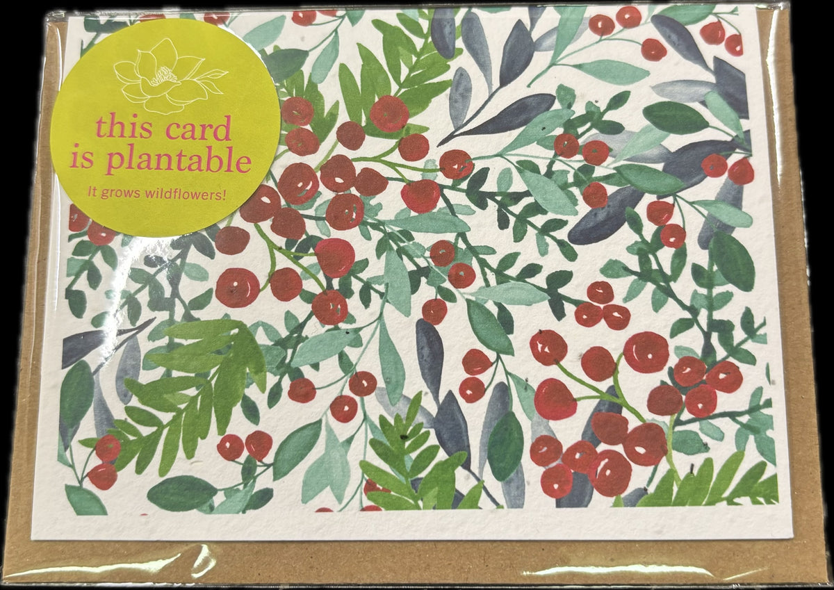 Amanda Klein Winterberry Plantable Greeting Card – Taste Of Britain