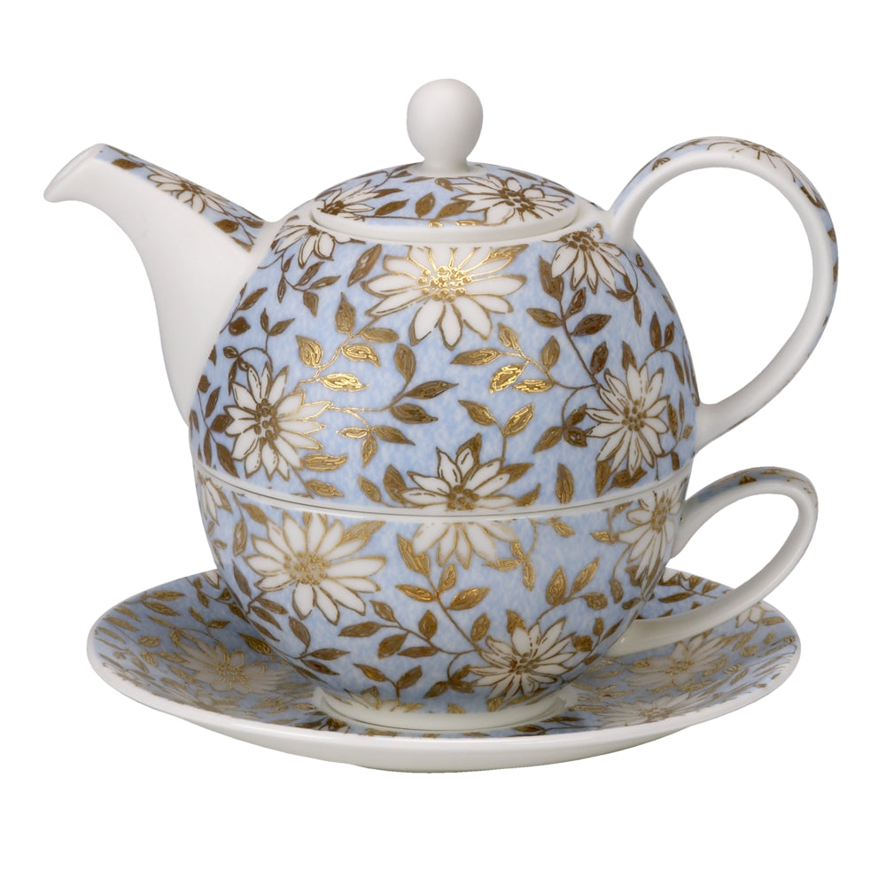 Dunoon Aqua Tea for one Teapot – Taste Of Britain