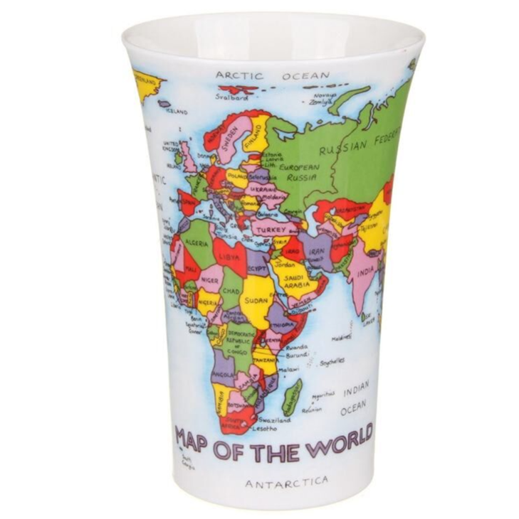 Dunoon Glencoe Map of The World Mug 16.24oz – Taste Of Britain