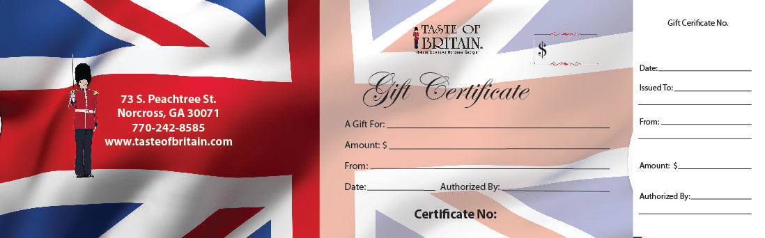 Taste Of Britain Gift Card