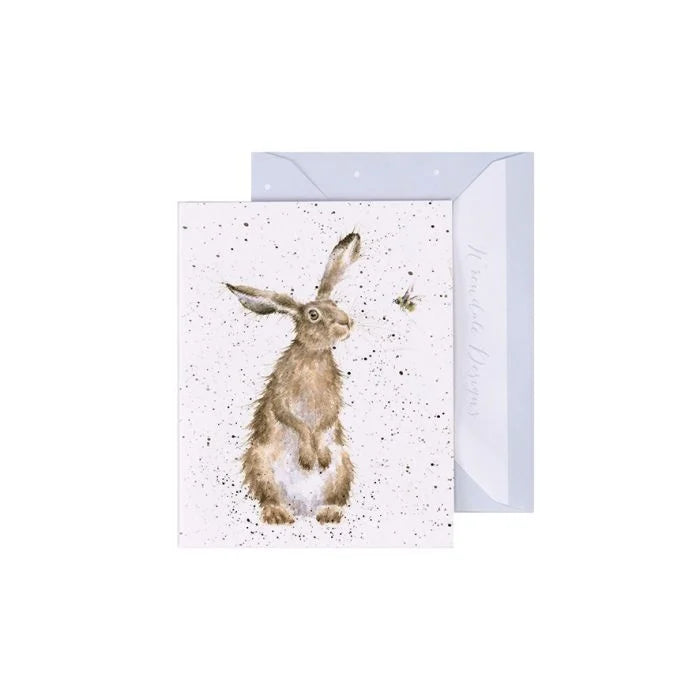 Wrendale Mini Enclosure Card " The Hare & The Bee" – Taste Of Britain
