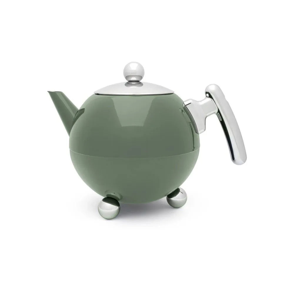 Bredemeijer Bella Round Teapot Green 1.2lt – Taste Of Britain