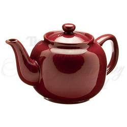 Windsor Teapot 6 Cup Burgundy – Taste Of Britain