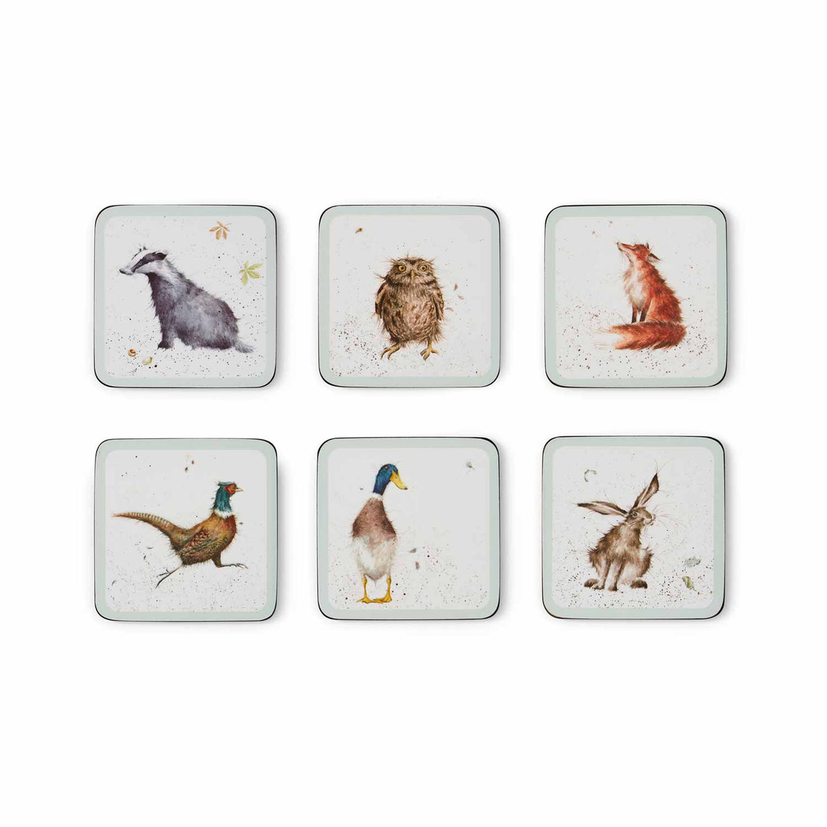 Wrendale Designs Set of 6 Coasters – Taste Of Britain