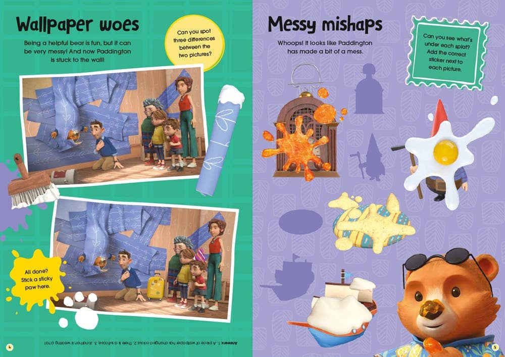 Paddington: My Sticky Sticker Book – Taste Of Britain