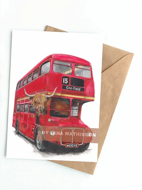 Highland Express Highland Cow Card – Taste Of Britain