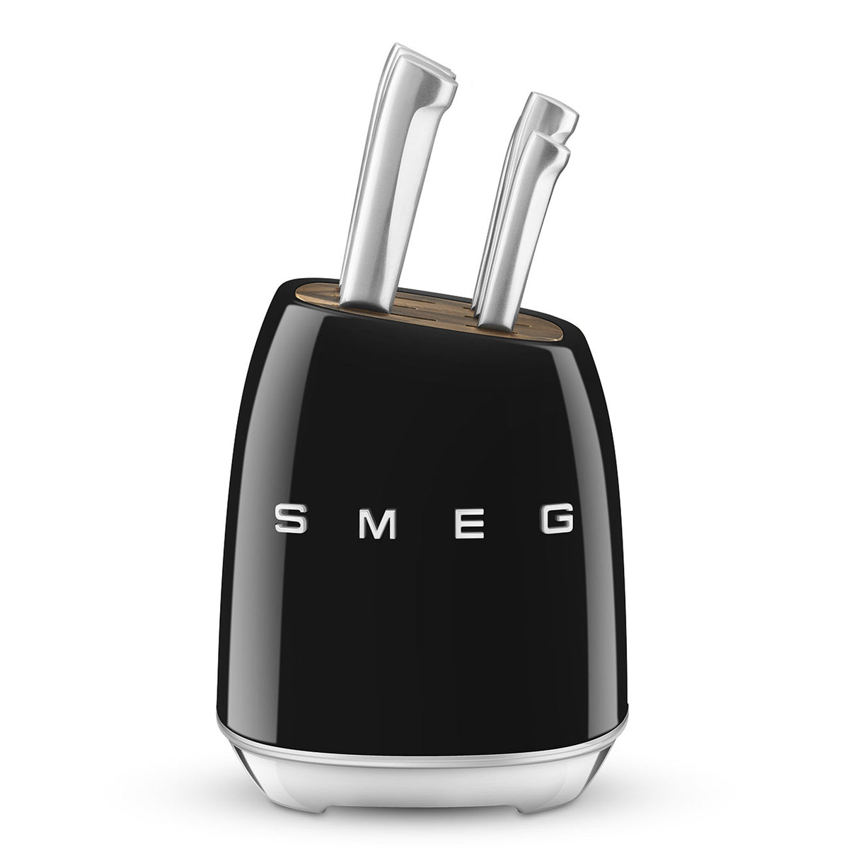 Smeg Black Knife Block Set – Taste Of Britain