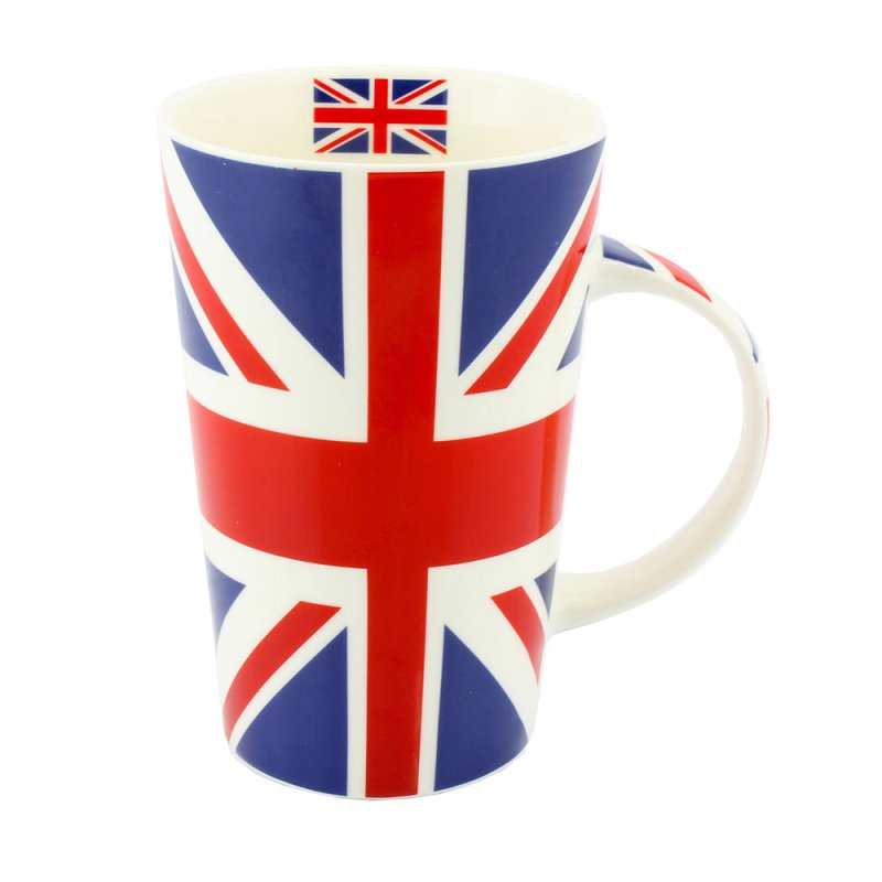 Union Jack Latte Mug 12oz – Taste Of Britain