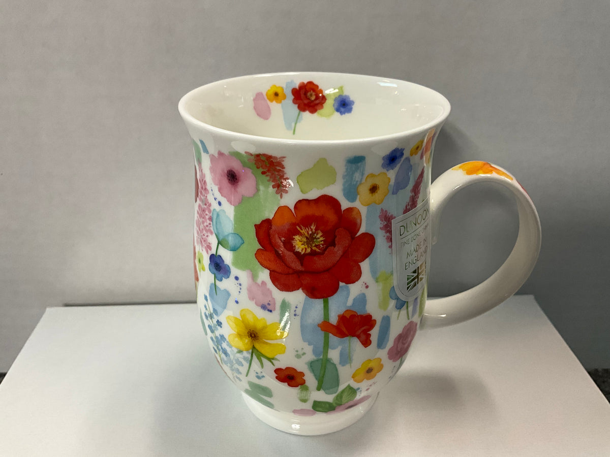 Dunoon Suffolk Red Floral Burst Mug – Taste Of Britain