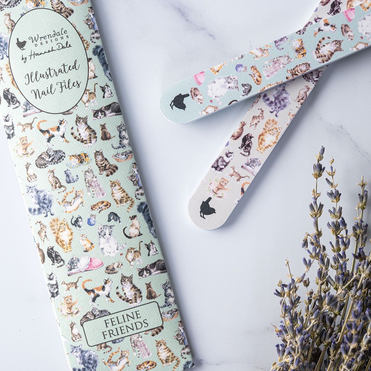 Wrendale 'Feline Friends' Cat Nail File Set – Taste Of Britain