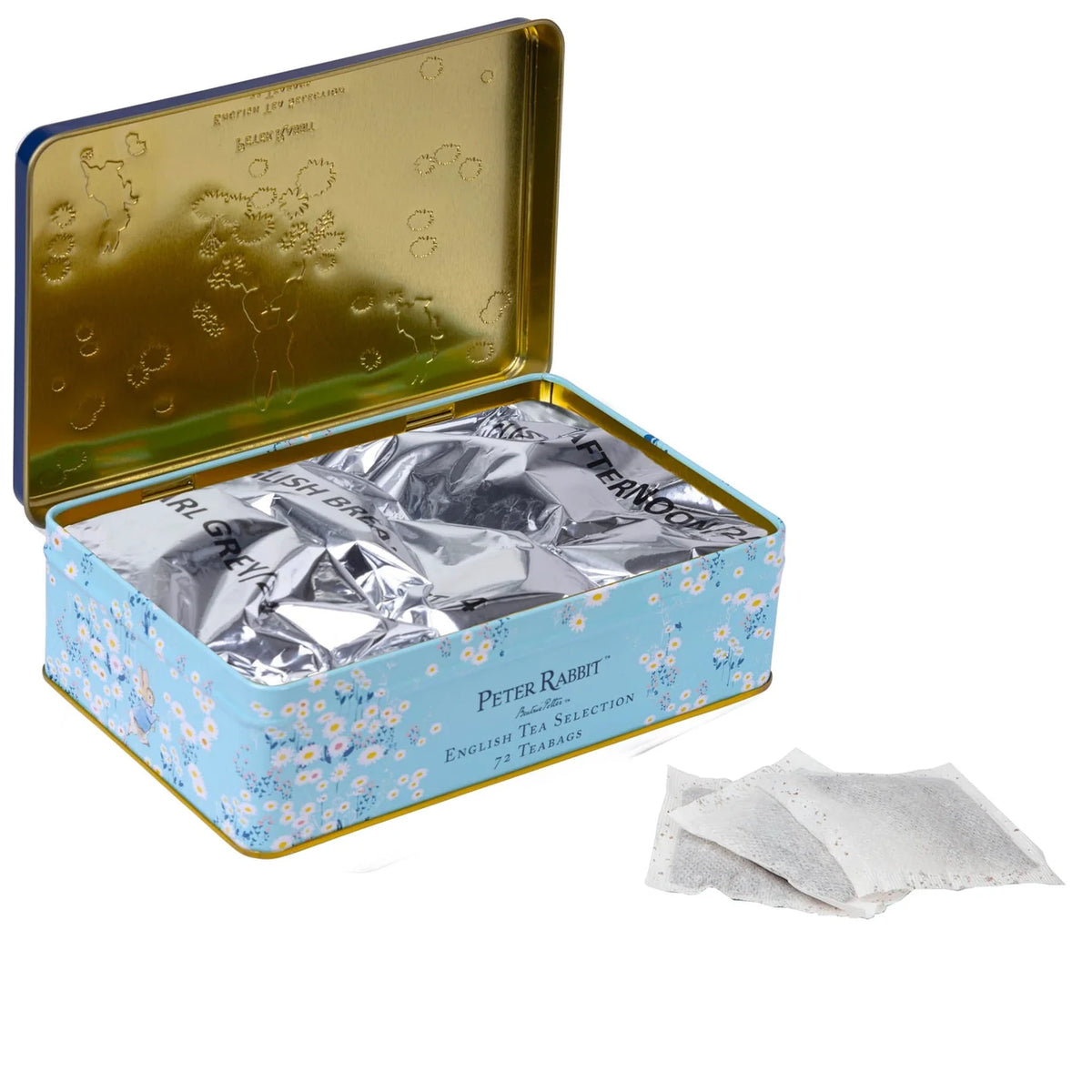 New English Teas Beatrix Potter Peter Rabbit Gift Tin 72 Teabags ...
