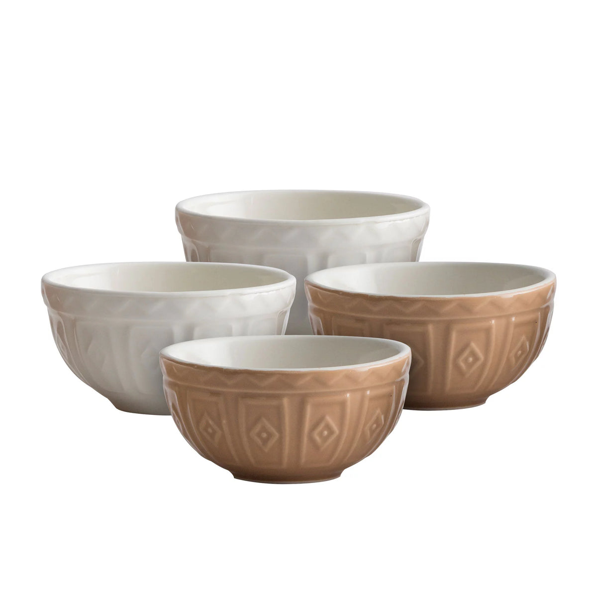 Mason Cash Preparation Bowls Set of 4 Cane and White – Taste Of Britain
