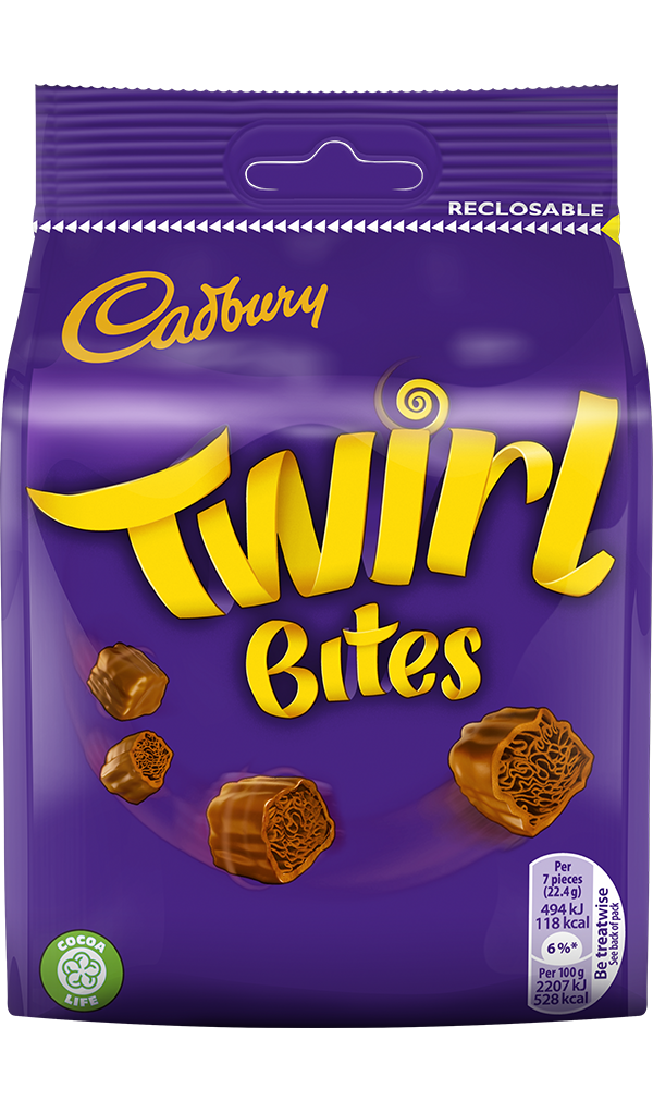 Cadbury Twirl Bites Bag 100g – Taste Of Britain